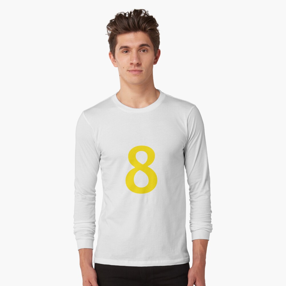 "Yellow color Number 8 | Yellow color Number Eight" Sticker for Sale by ...