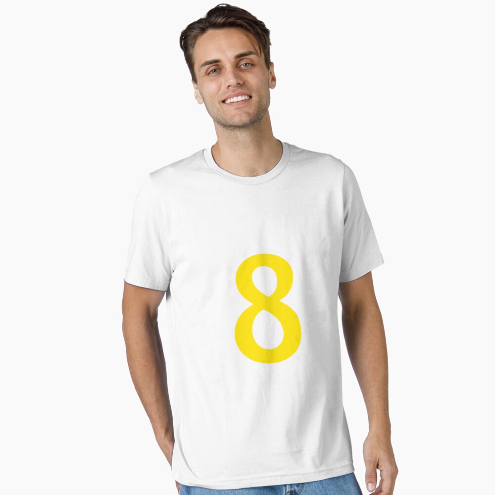 "Yellow color Number 8 | Yellow color Number Eight" Sticker for Sale by ...