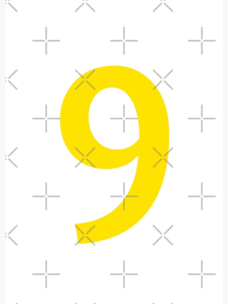 "Yellow color Number 9 | Yellow color Number Nine" Poster for Sale by ...