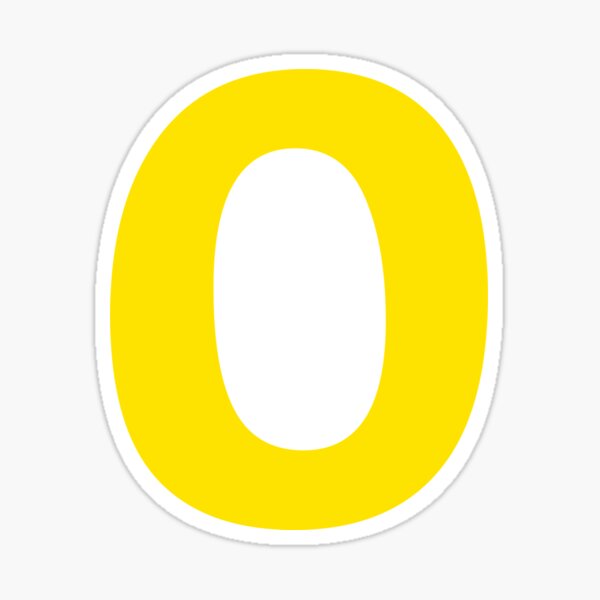 "Yellow color Number 0 | Yellow color Number Zero | Yellow Color Note ...