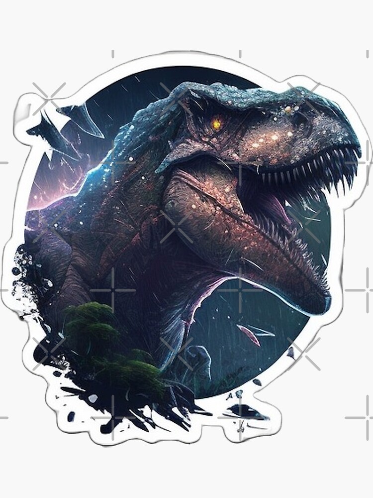 "How Ridiculous Rexy tyrannosaurus Merch prehistoric dinosaur" Sticker ...