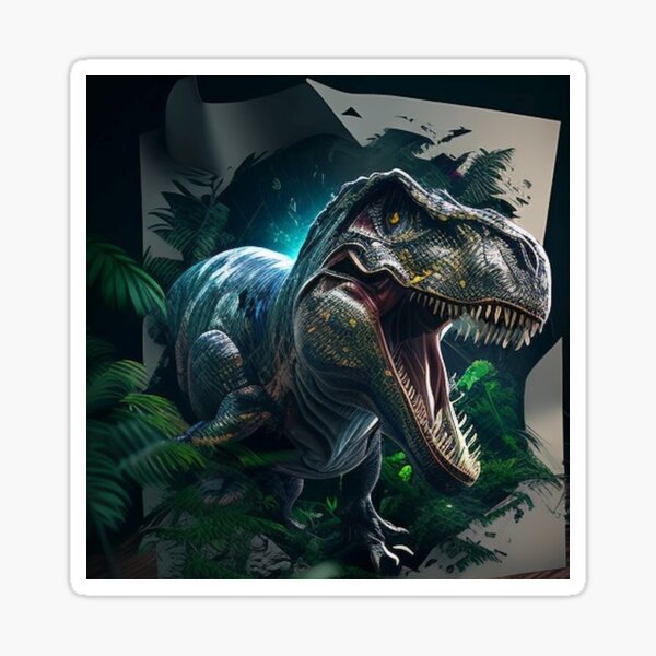 "How Ridiculous Rexy tyrannosaurus Merch prehistoric dinosaur" Sticker ...