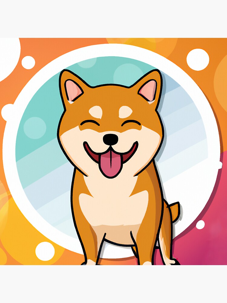 "Shiba Inu Chibi 11" Sticker for Sale by aol7 | Redbubble