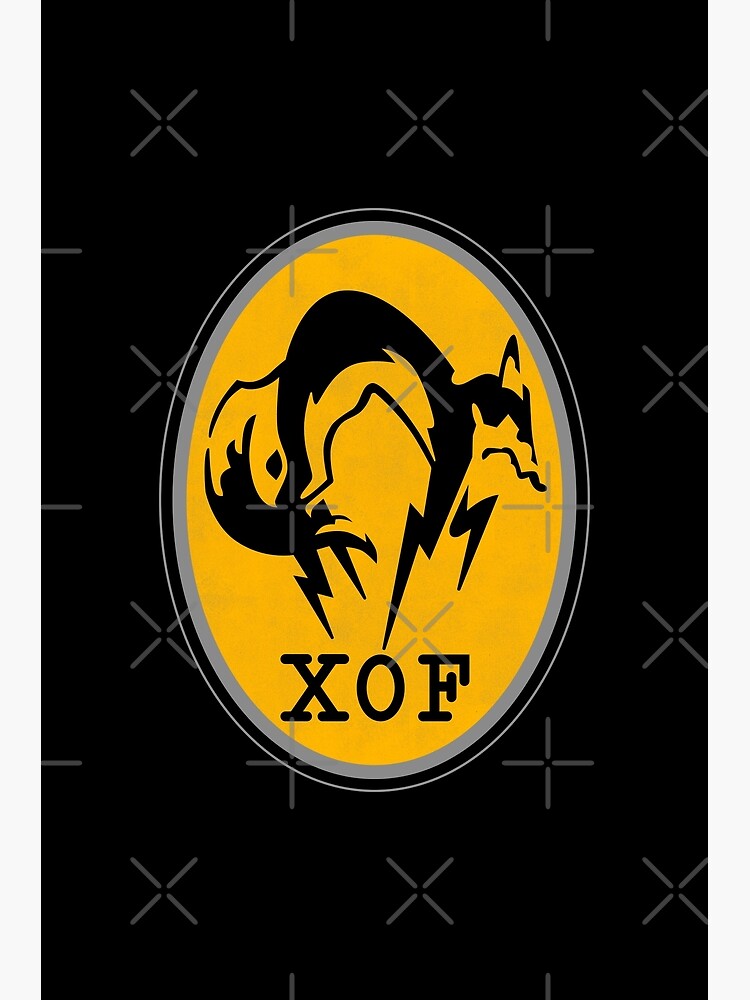 "MGS 5 - Metal Gear Solid - XOF Unit Emblem - Negative" Poster for Sale ...