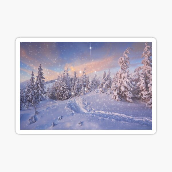 "Winter landscape, decorative snow landscape, holiday environment ...
