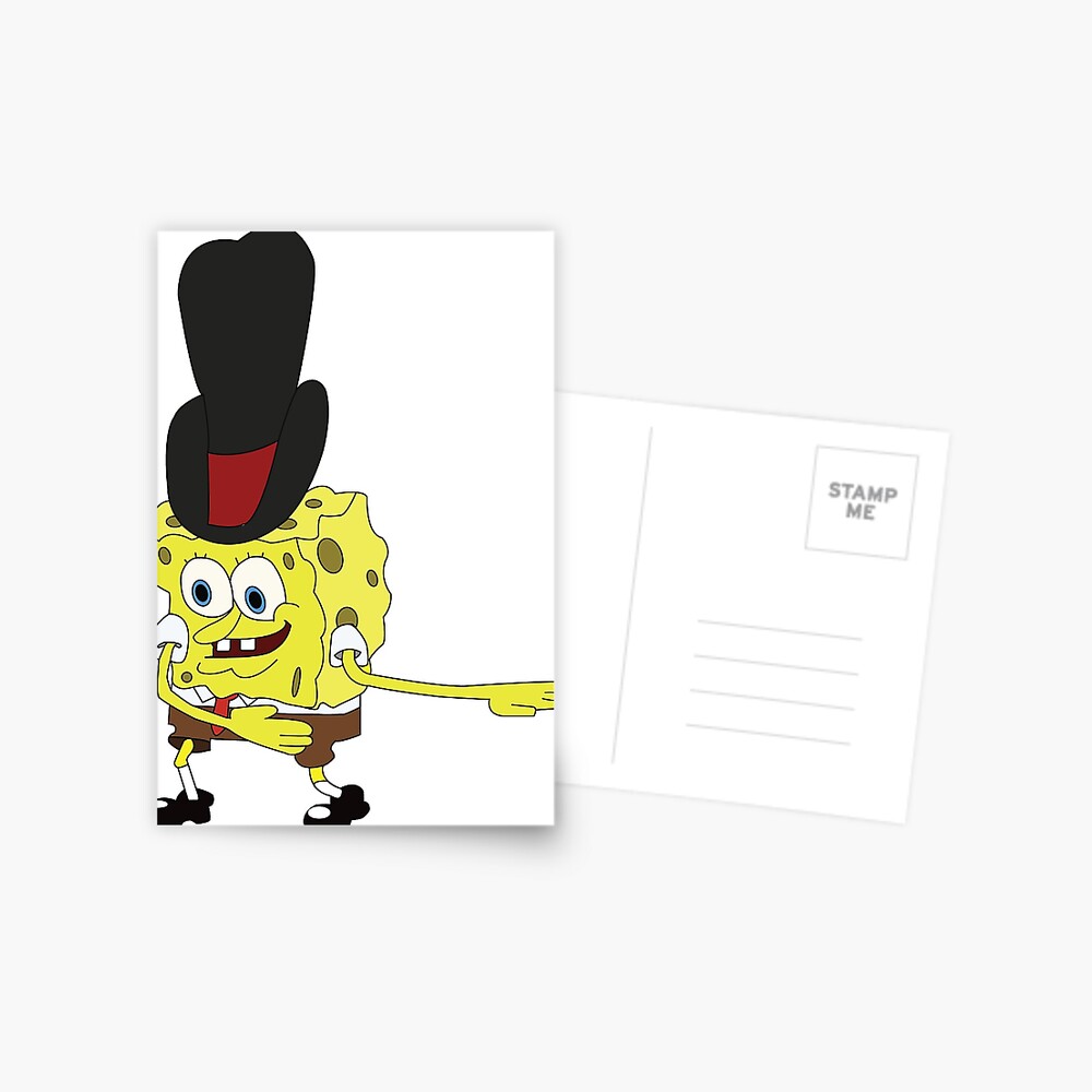 "Spongebob - Cowboy Dance Meme" Postcard for Sale by alexamaya | Redbubble