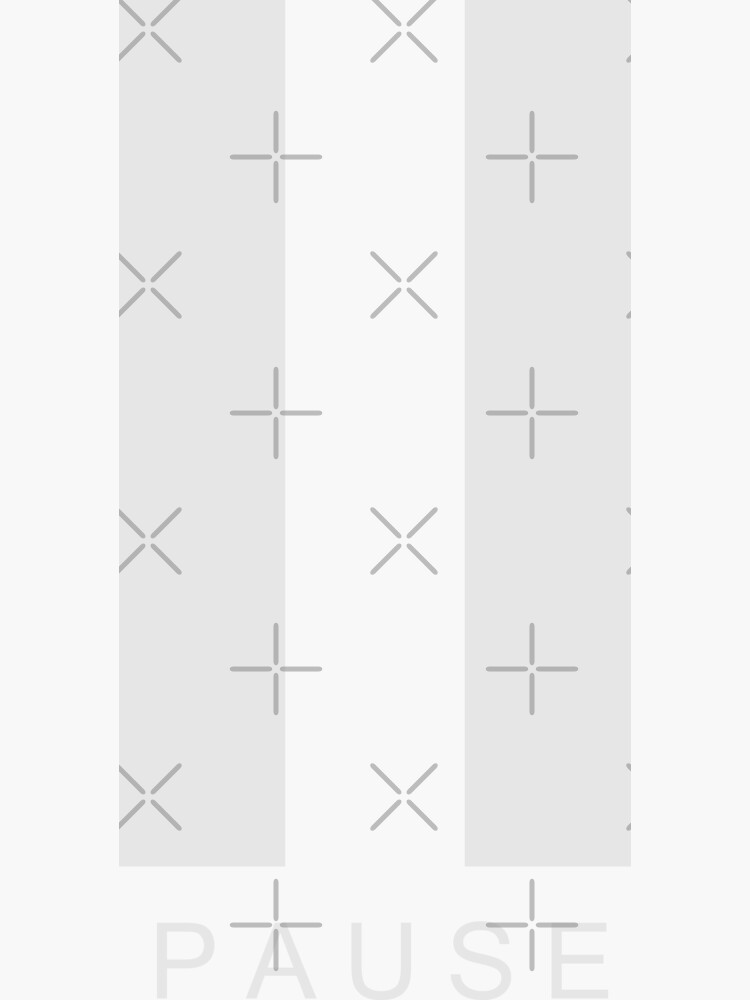 "Pause" Sticker for Sale by Zeesstudio | Redbubble