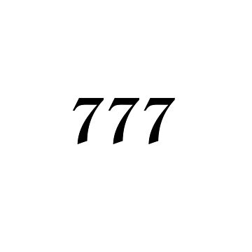 "Angel number 777" Sticker by Amidala-designs | Redbubble