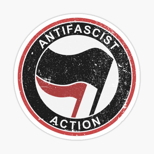 "Vintage Antifa Logo" Sticker for Sale by LeftistLessons | Redbubble