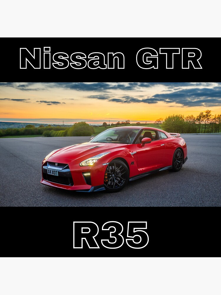 "Nissan GTR R35 - Design Art" Sticker for Sale by Trevor1984 | Redbubble