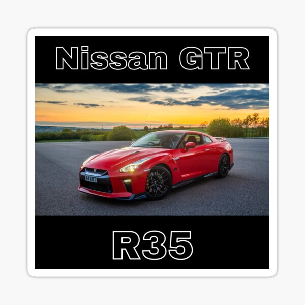 "Nissan GTR R35 - Design Art" Sticker for Sale by Trevor1984 | Redbubble