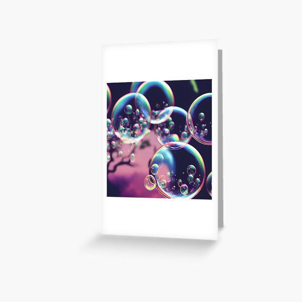 Grußkarte for Sale mit "Erstaunliche Blasen" von ArtAT | Redbubble