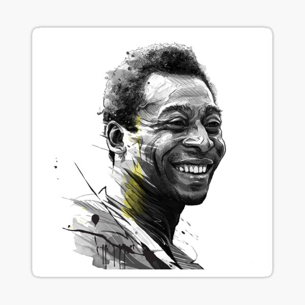 "Pele King of Football Soccer - Pelé Eternal " Sticker for Sale by ...