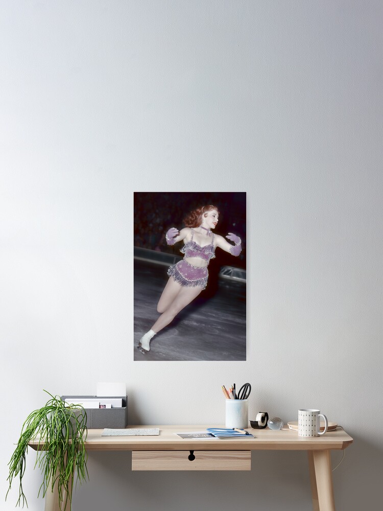 Poster for Sale mit "Ina Bauer Ice Follies 1963" von Lowtech | Redbubble