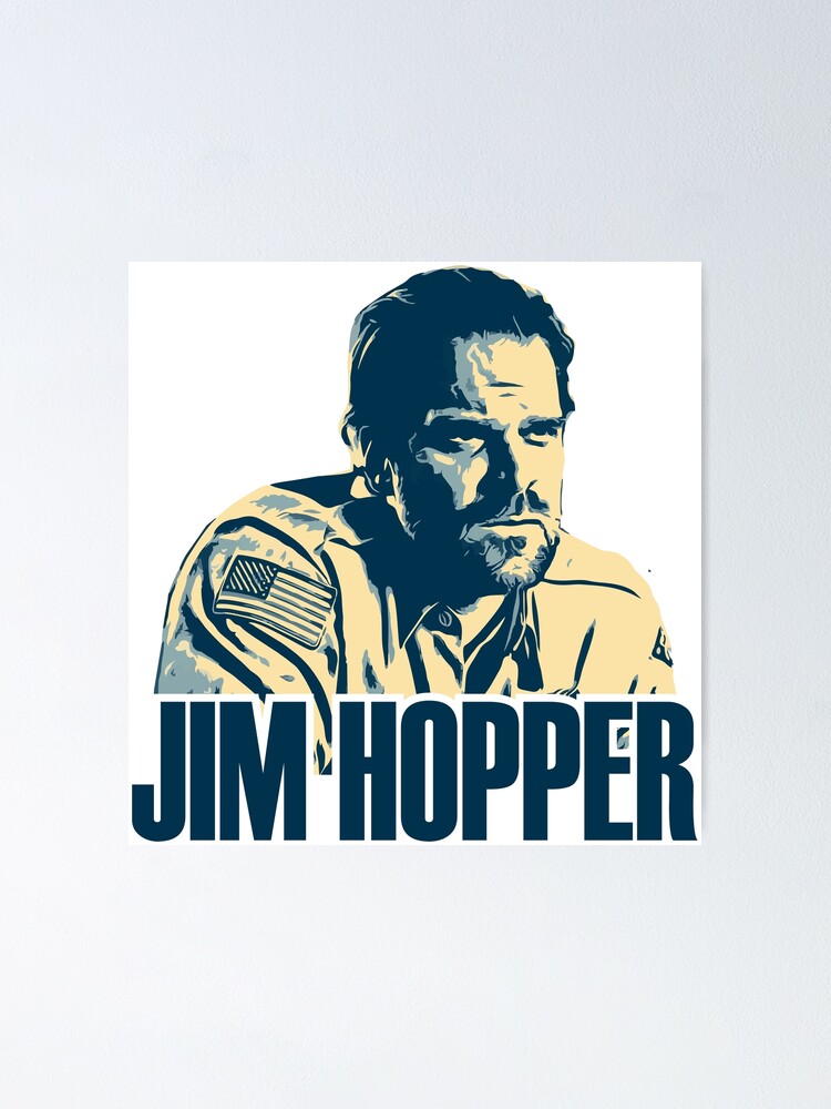 "jim hopper" Poster for Sale by christinavaz | Redbubble