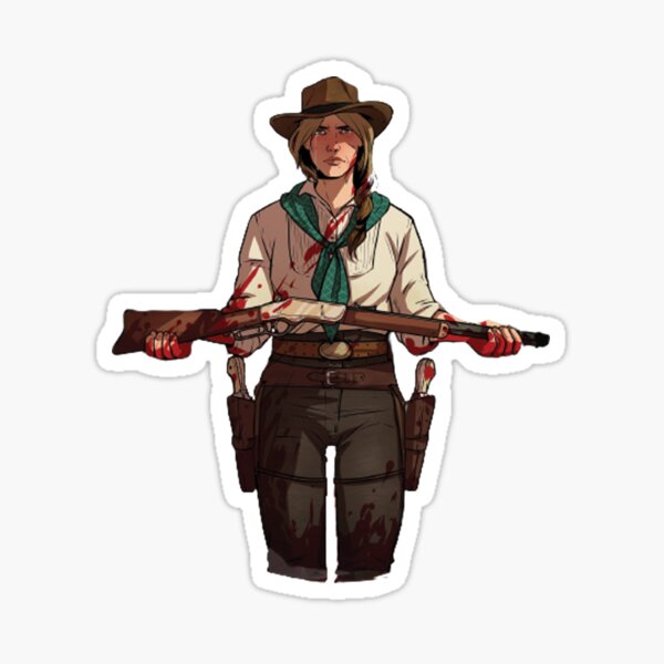 "Sadie RDR2" Sticker for Sale by vonadive | Redbubble