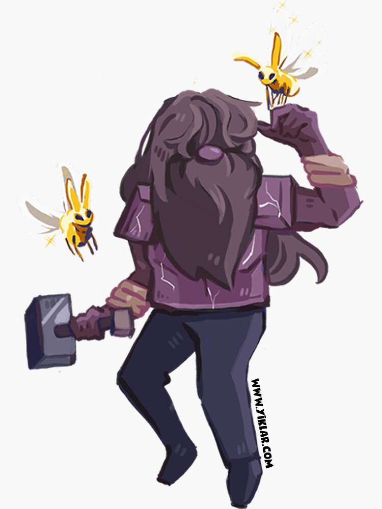 "Borin (Dwarf)" Sticker for Sale by GameQuill | Redbubble