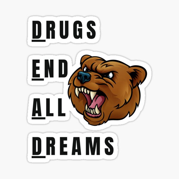 "Cocaine Bear Inspired DEAD Drugs End All Dreams Prevent Drug Abuse and ...