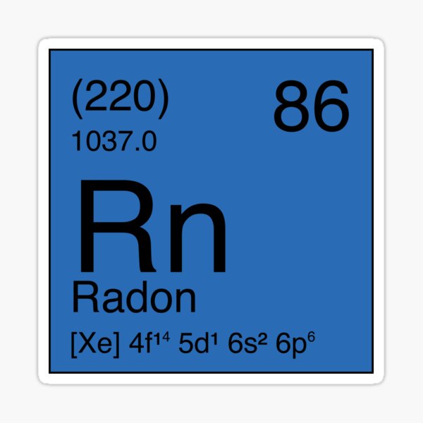 "Radon" Sticker for Sale by Jayiscool71 | Redbubble