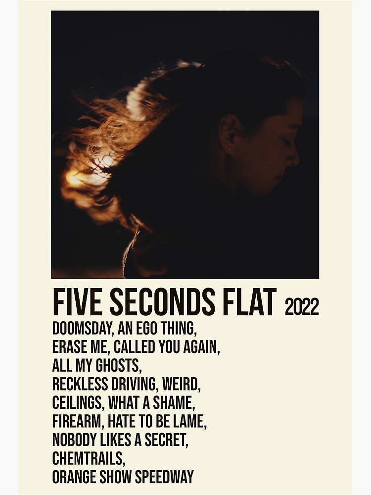 "five seconds flat lizzy mcalpine" Poster for Sale by Caroll Gao ...