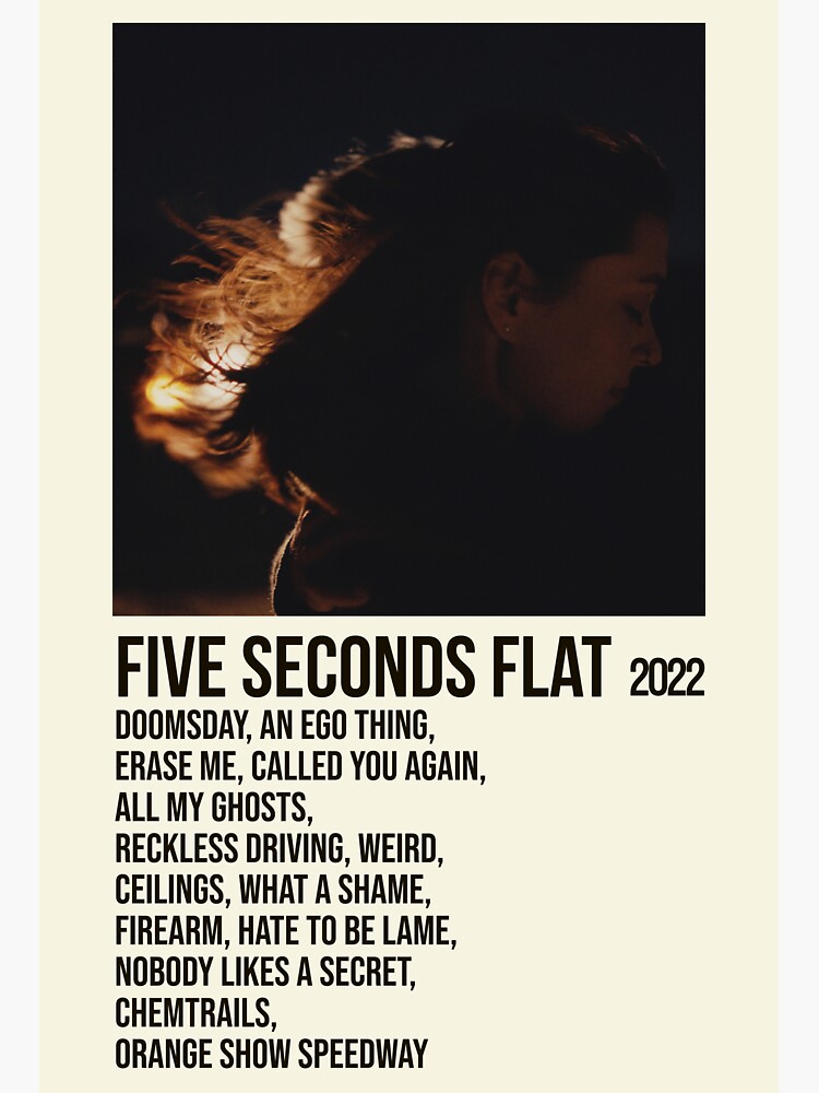 "five seconds flat lizzy mcalpine" Sticker for Sale by poweregg | Redbubble
