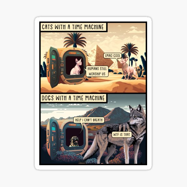 "Time Machine" Sticker for Sale by THREE5EIGHT | Redbubble