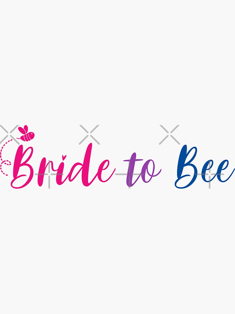 "Bisexual Pride Flag Bride to Bee" Sticker for Sale by Lexie-bear ...
