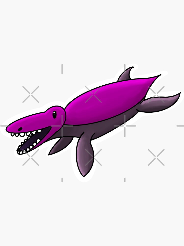 "Mosasaurus" Sticker for Sale by Wear-a-saurus | Redbubble