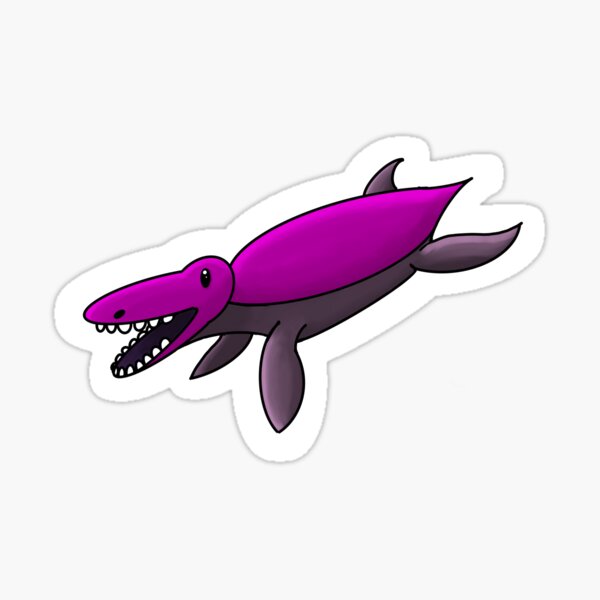 "Mosasaurus" Sticker for Sale by Wear-a-saurus | Redbubble