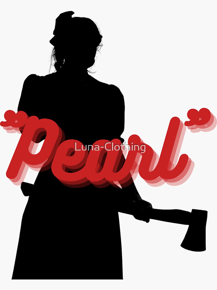 "Pearl X Mia Goth Axe Print" Sticker for Sale by Luna-Clothing | Redbubble