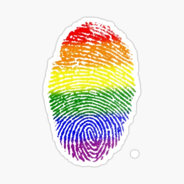 "my fingerprints" Sticker for Sale by Souf-Design | Redbubble