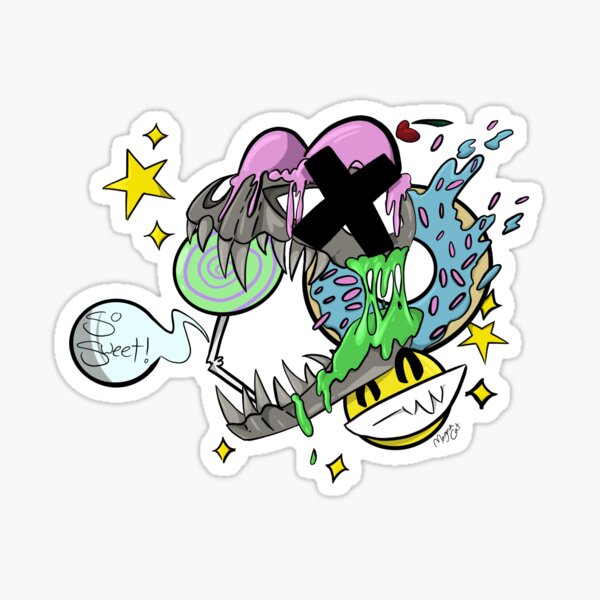 "Sweet Tooth" Sticker for Sale by MagmaCat | Redbubble