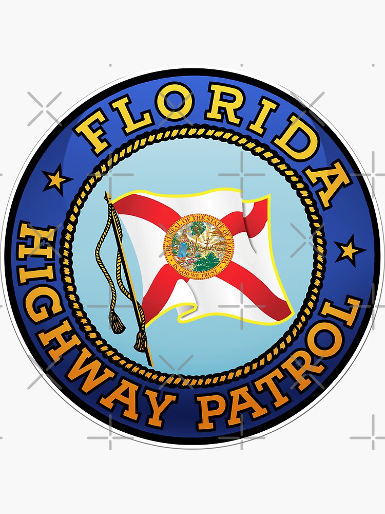 "Florida Highway Patrol - eBadge - Shield- Logo - Emblem v2" Sticker ...