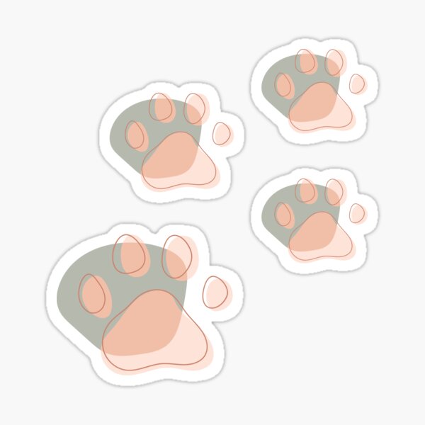 "Four paws" Sticker for Sale by KST2013 | Redbubble
