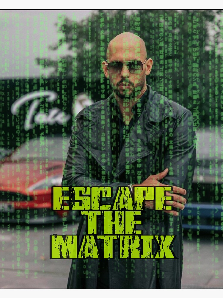 "ESCAPE THE MATRIX" Sticker for Sale by fassionfied | Redbubble