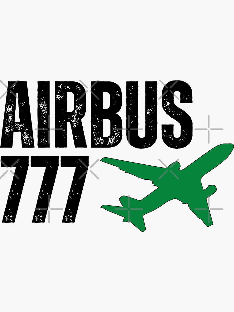 "Airplane 777" Sticker for Sale by willyparo | Redbubble