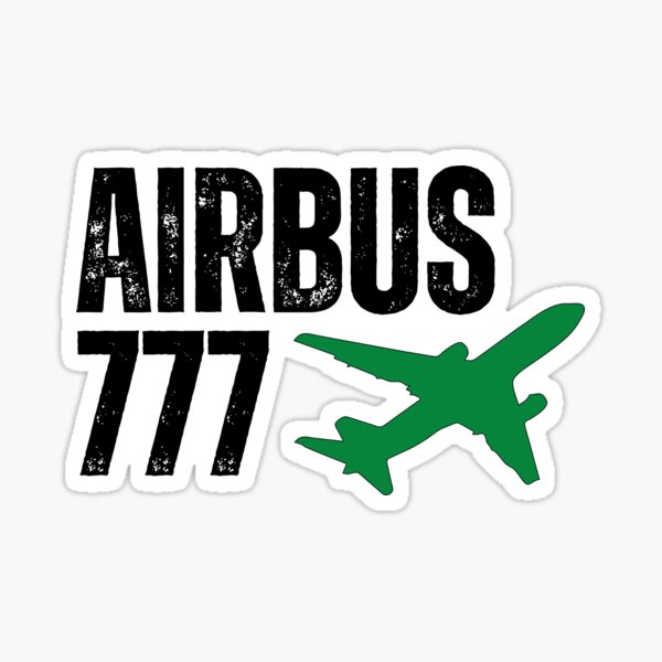 "Airplane 777" Sticker for Sale by willyparo | Redbubble