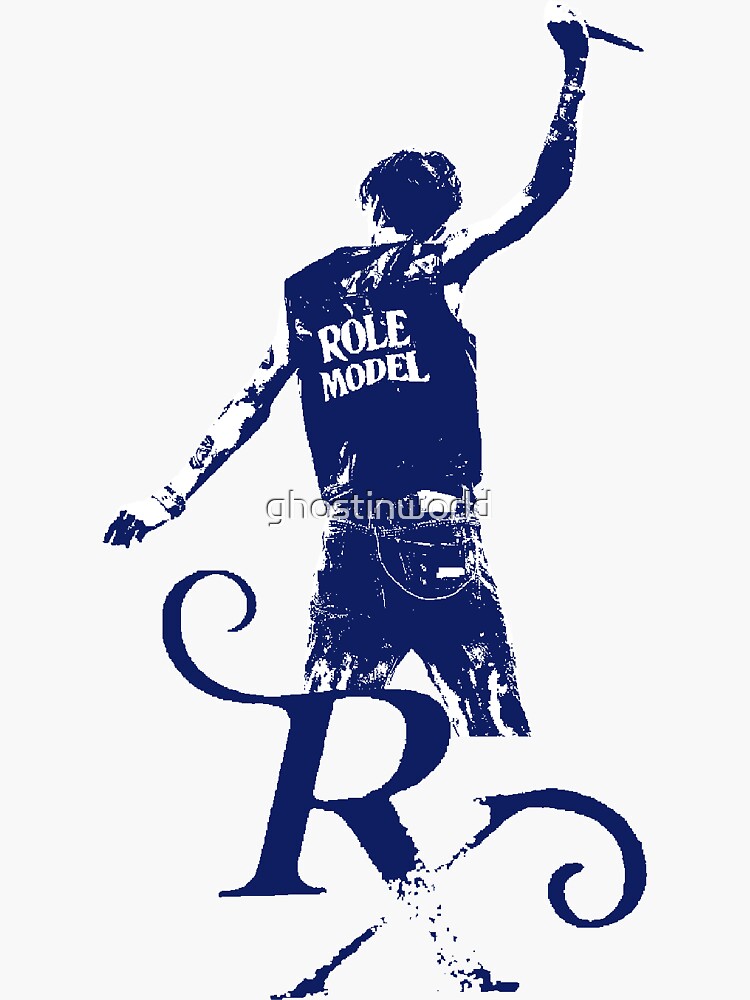 "role model silhouette rx" Sticker for Sale by ghostinworld | Redbubble