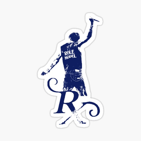 "role model silhouette rx" Sticker for Sale by ghostinworld | Redbubble