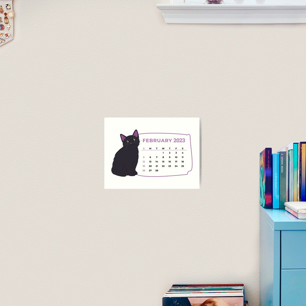 "Cute Cats Calendar 2023, February 2023 Calendar For Cat Lovers ...