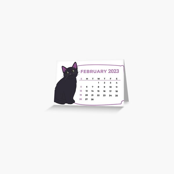 "Cute Cats Calendar 2023, February 2023 Calendar For Cat Lovers ...
