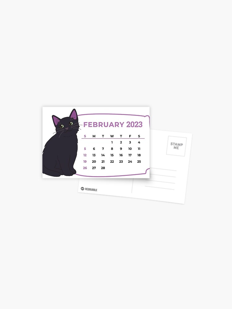 "Cute Cats Calendar 2023, February 2023 Calendar For Cat Lovers ...