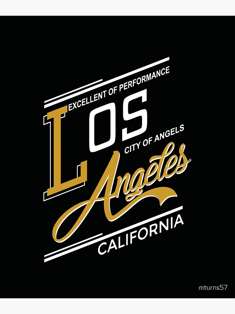 "Los Angeles California - City of Angels" Sticker for Sale by mturns57 ...