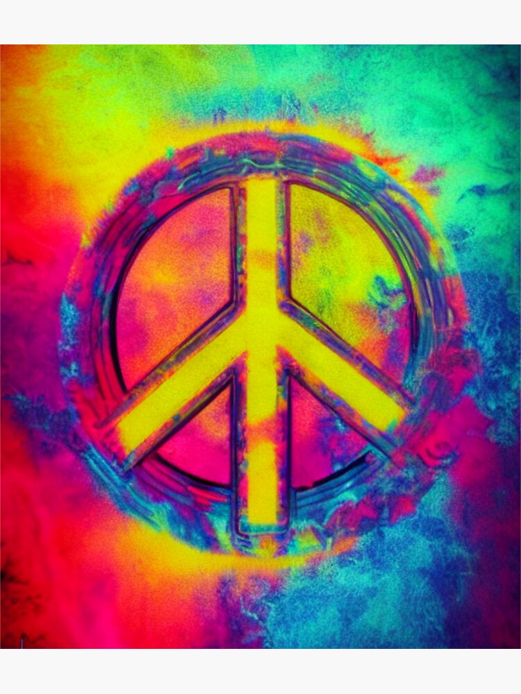 "Tye Dye Peace Symbol 2 " Sticker for Sale by AmericanTravel | Redbubble