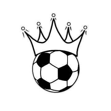"Football is King" Sticker for Sale by JDIllustrations | Redbubble