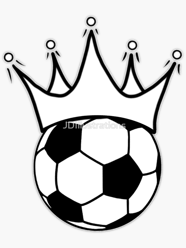 "Football is King" Sticker for Sale by JDIllustrations | Redbubble