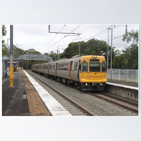 "Queensland Rail EMU 47 at Trinder Park, Brisbane, Australia" Poster ...