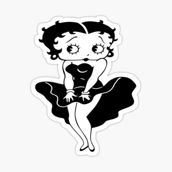 "Betty boop " Sticker for Sale by Deluxe3 | Redbubble