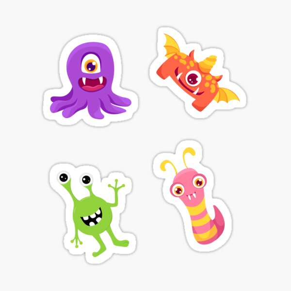 "Funny monster Sticker" Sticker for Sale by TamouStyle | Redbubble