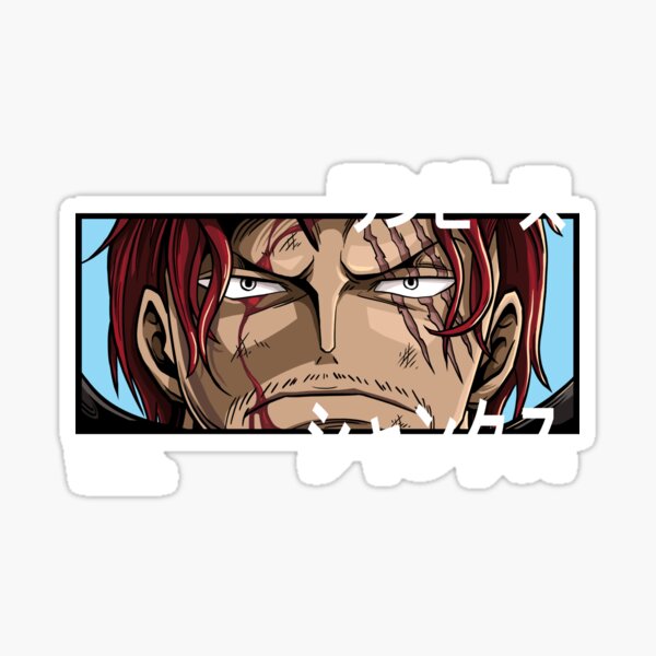 "Shanks - Typo" Sticker for Sale by Animics | Redbubble